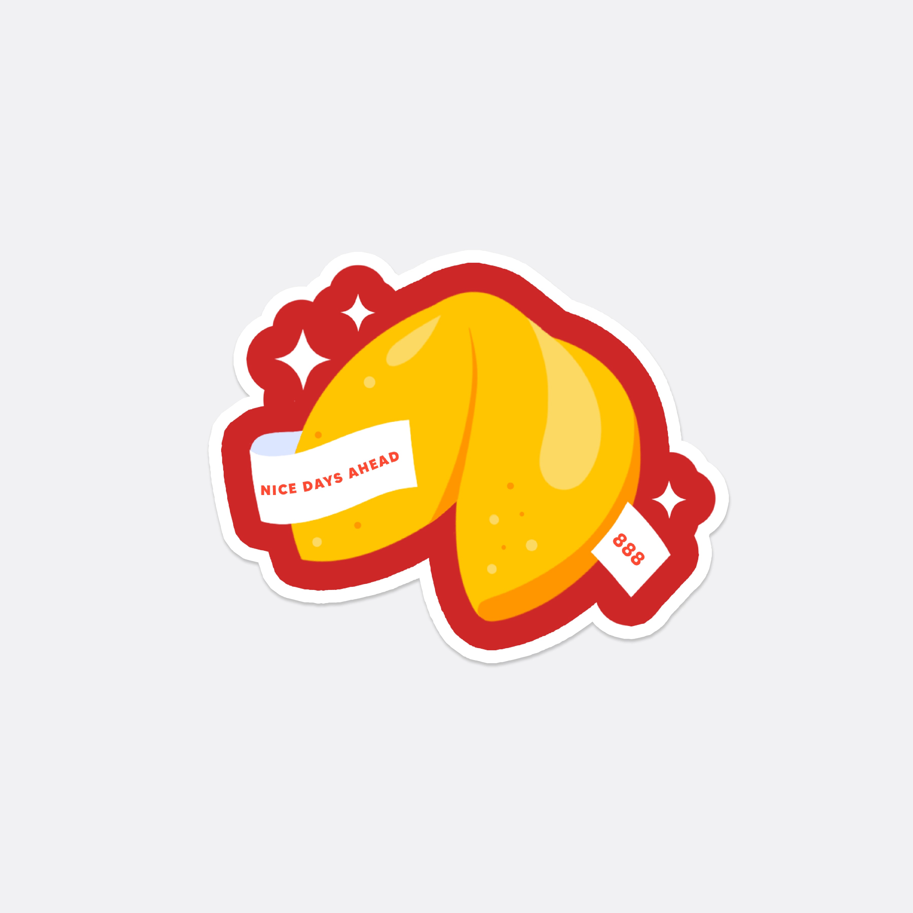 Fortune Cookie Sticker – Have a Nice Day